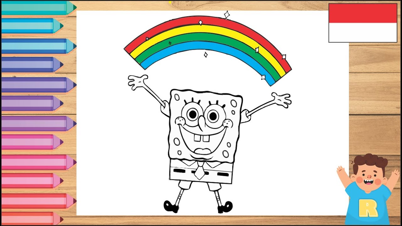Let's Learn To Draw & Color Cartoon || Menggambar & Mewarnai Kartun ...