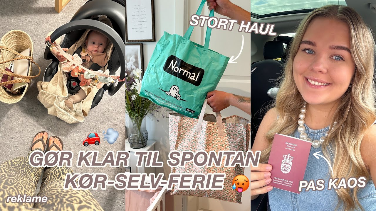 VORES FØRSTE KØR-SELV-FERIE: akut pas til Elina, køber de sidste ting ...