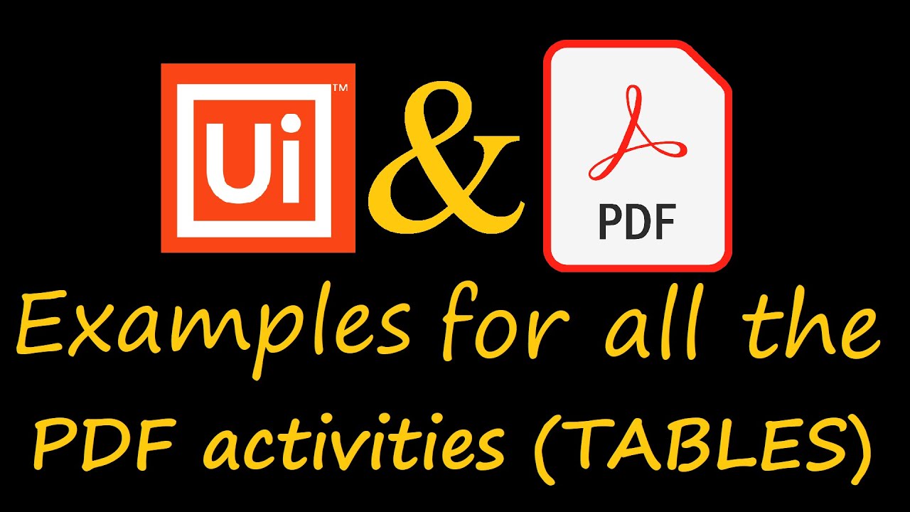 Extract PDF Tables with UiPath: A Step-by-Step Tutorial - YouTube