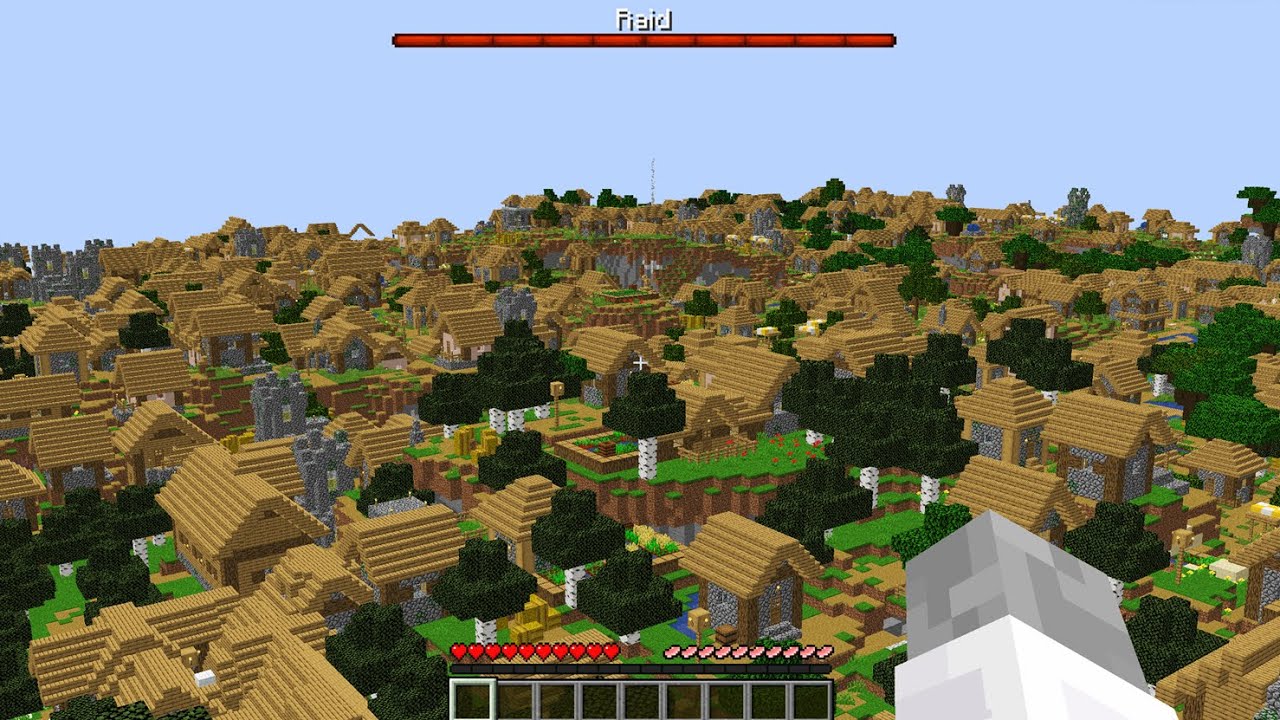 Starting Minecraft Raid in Village Only World - YouTube