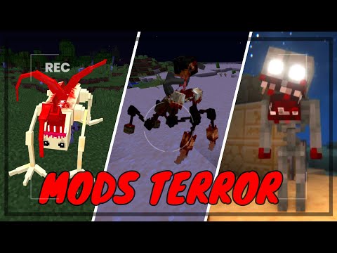 10 Increíbles MODS de TERROR para Minecraft - YouTube