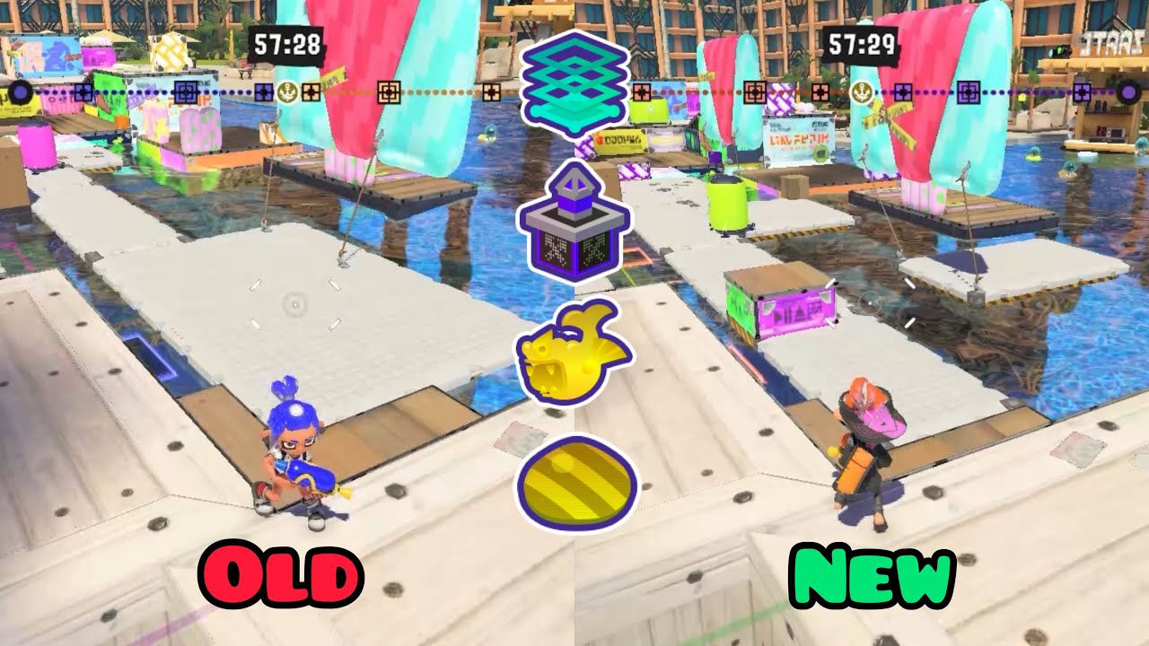 Splatoon 3 Mahi-Mahi Old vs New Layout Comparison! [Ranked Modes] - YouTube