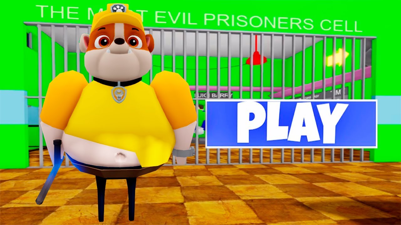 PAW Patrol Rubble BARRY OBBY Walkthrough Full GAMEPLAY #roblox # ...