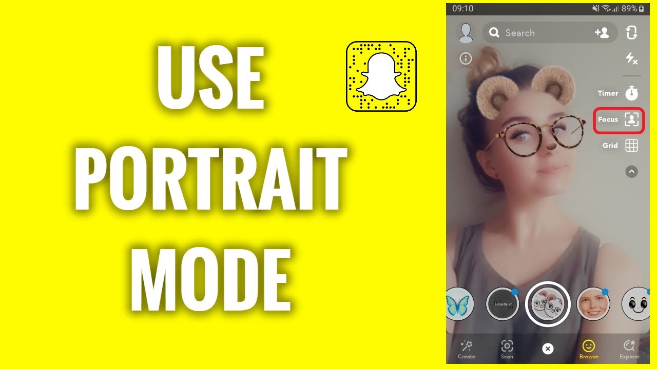 How To Use Snapchat Portrait Mode - YouTube