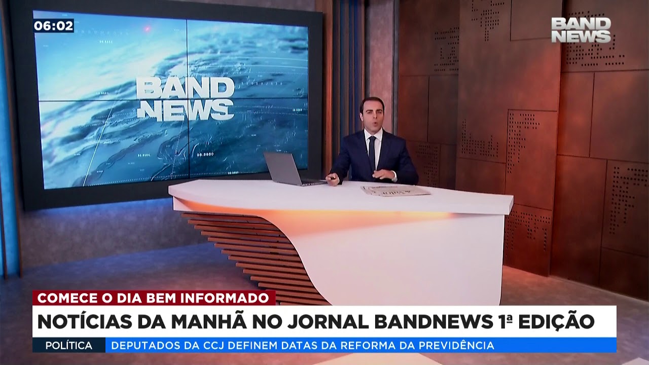 HD | Estreia do novo pacote gráfico do BandNews TV - Jornal BandNews ...
