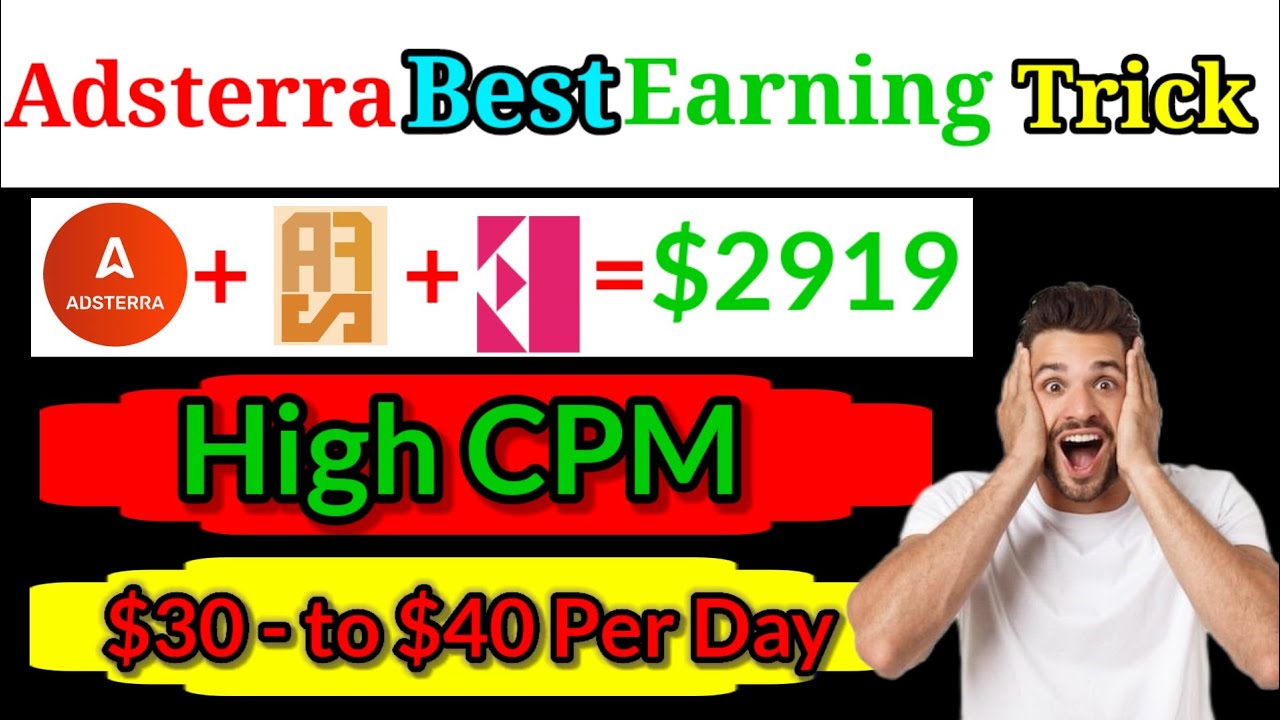 Adsterra earning tricks by this secret method Direct link earning || 29 ...