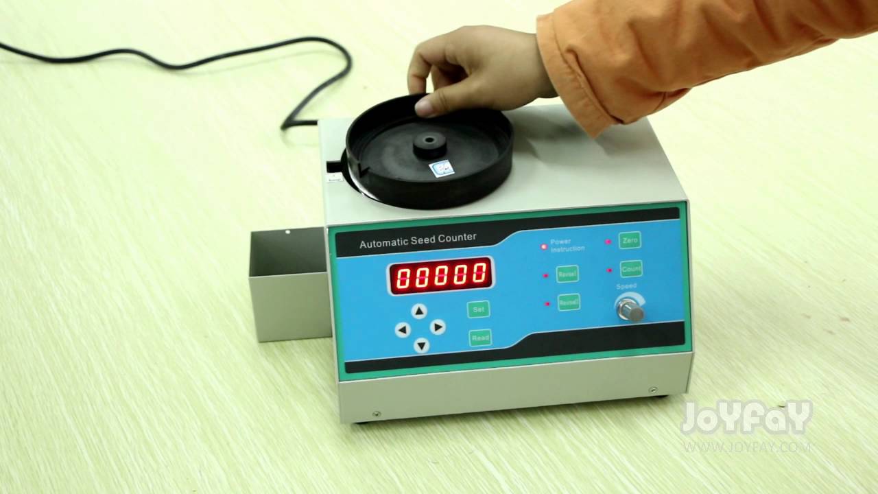 Automatic seed counter for various size - YouTube