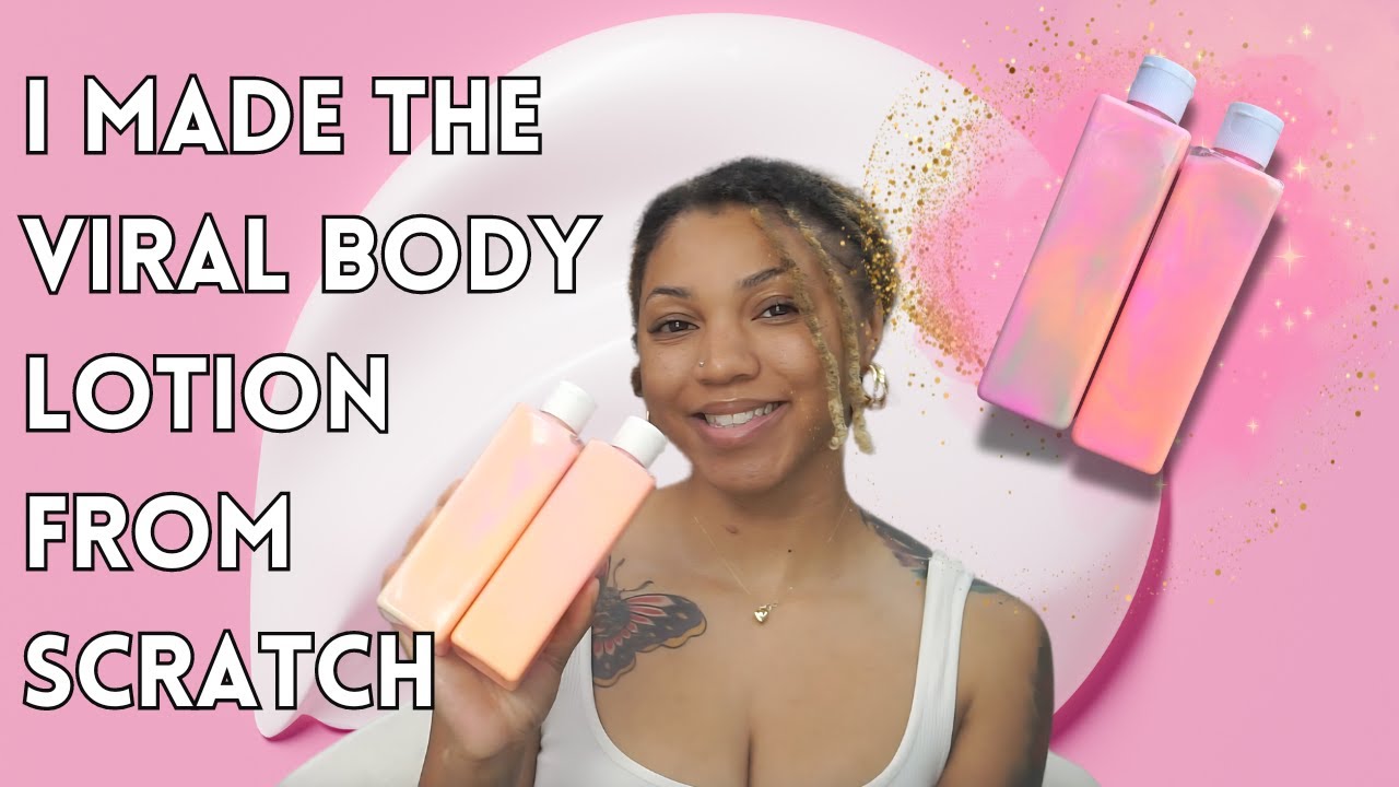 I made the viral body lotion from scratch - YouTube