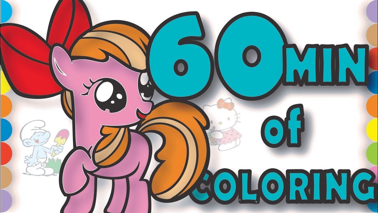 Children coloring videos - 60 Minutes of Kids coloring page - 1 hour ...
