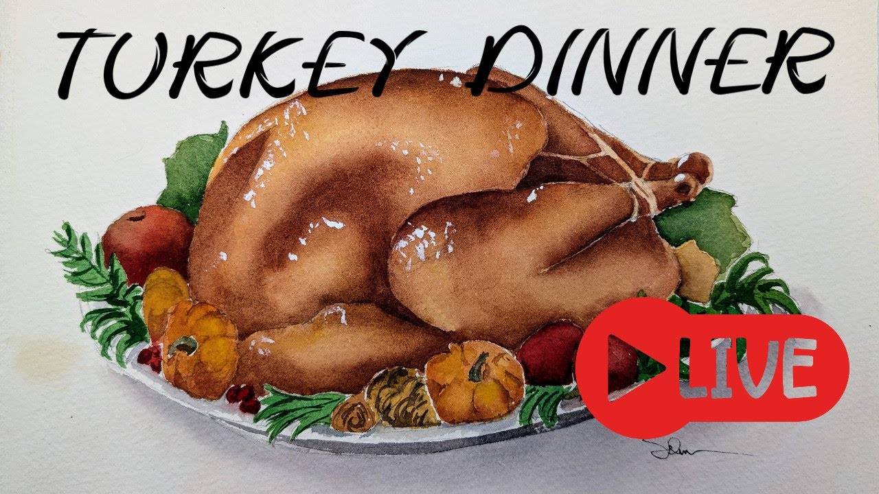 LIVE LIVE LIVE - Roast Turkey - Dinner Thanksgiving - YouTube