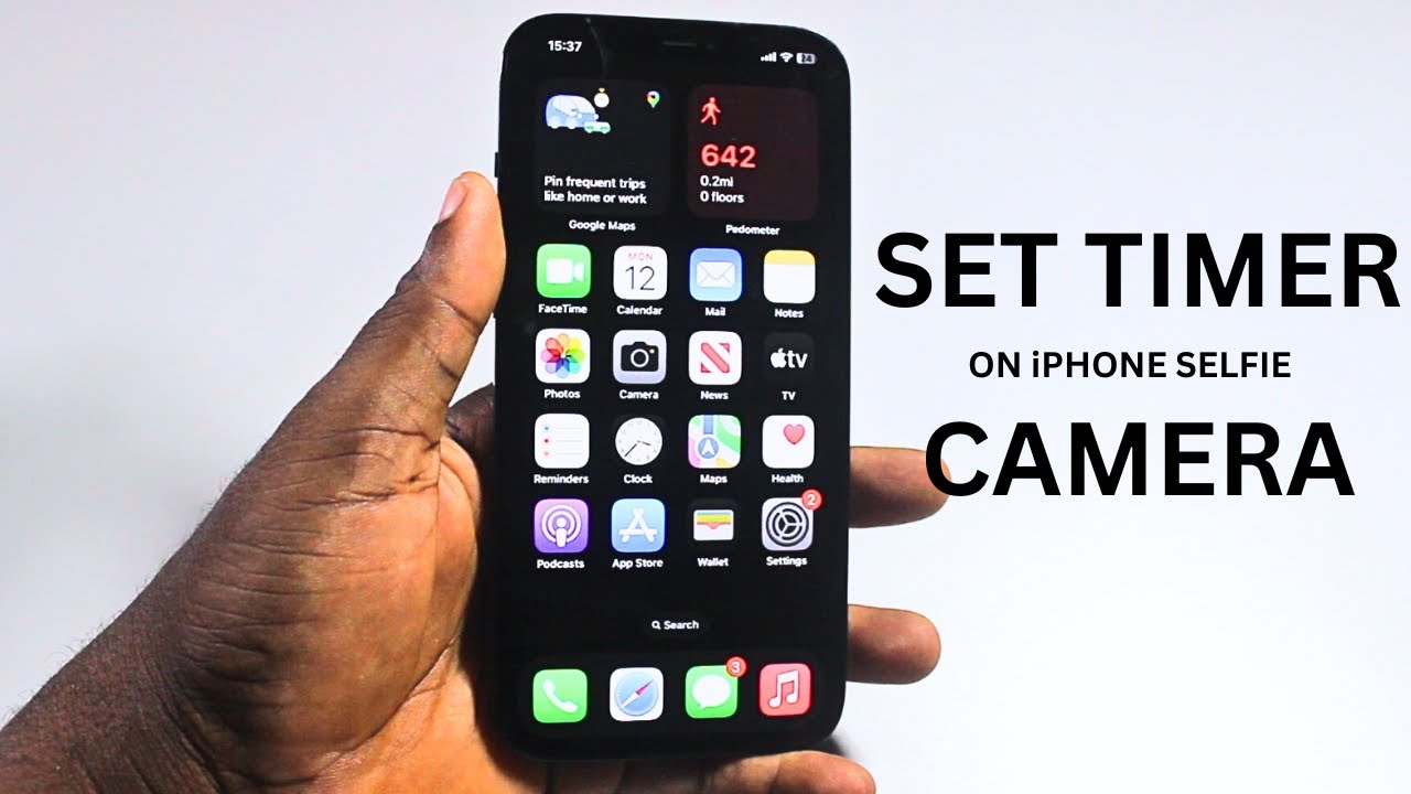 How to Set Timer on iPhone Selfie Camera - YouTube