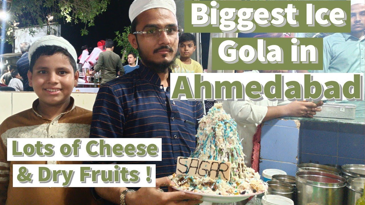 ahmedabad Biggest Ice Gola Dish | famous street food india | loaded ...
