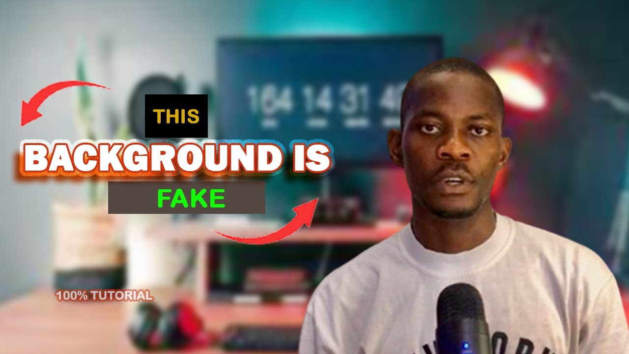 How to create a fake YouTube background | Design a realistic background ...
