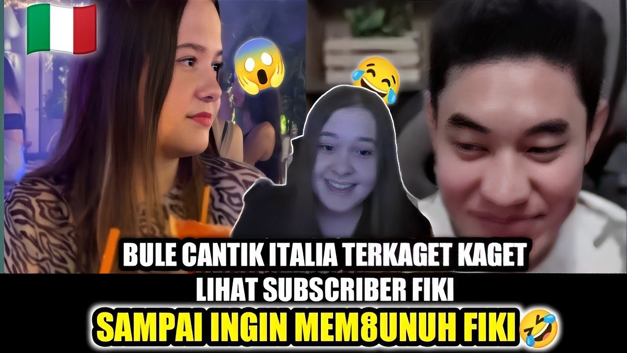 Bule cantik Italia ini kaget saat tahu Fiki Naki punya 6juta subscriber ...