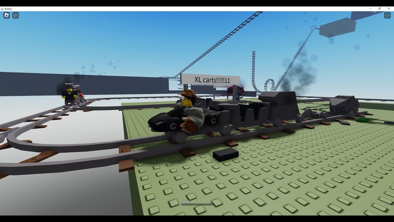 Roblox cart ride game - YouTube