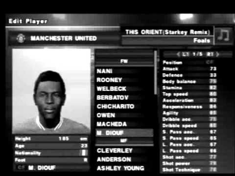 PES 2012 Ps2 Menus and Options