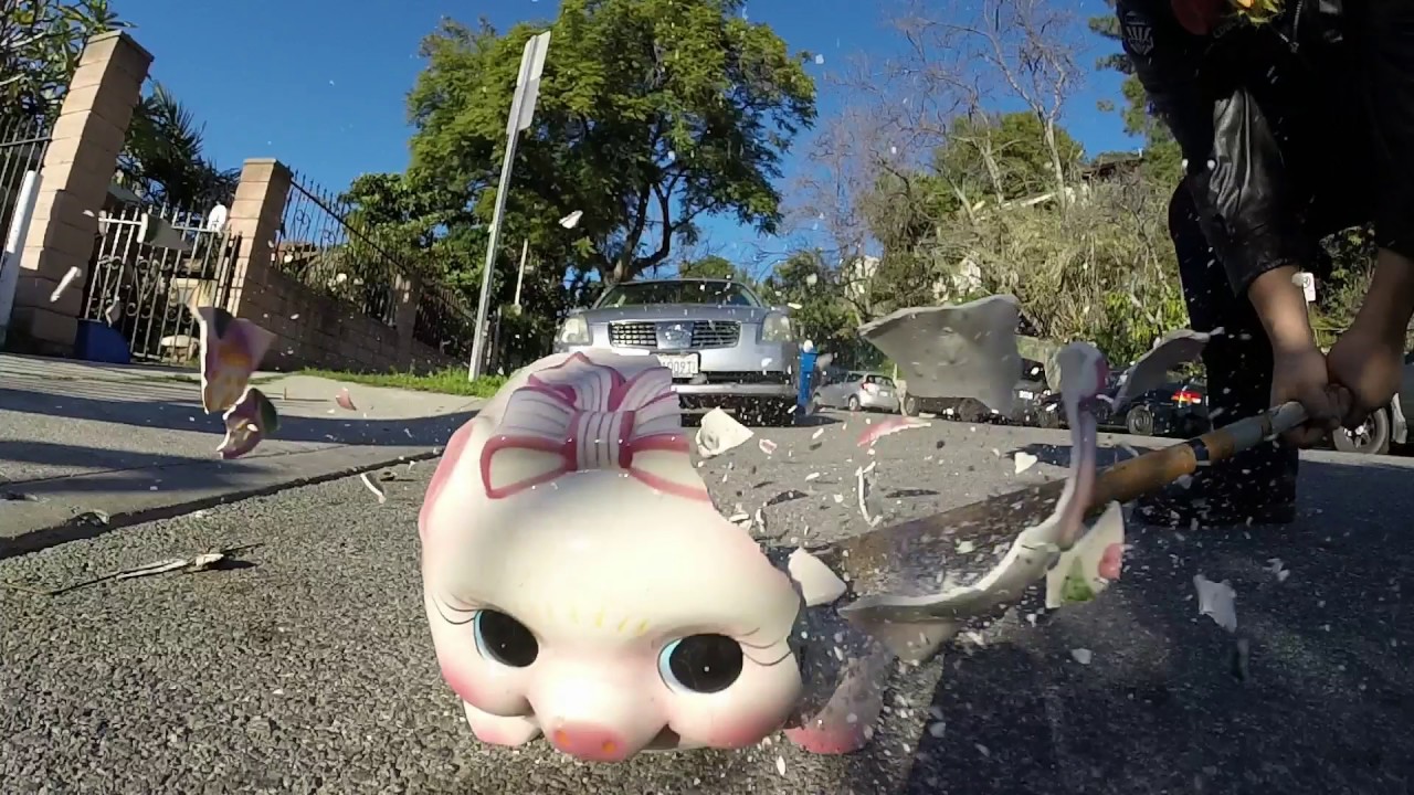gopro 1 viedo smashing a pig - YouTube