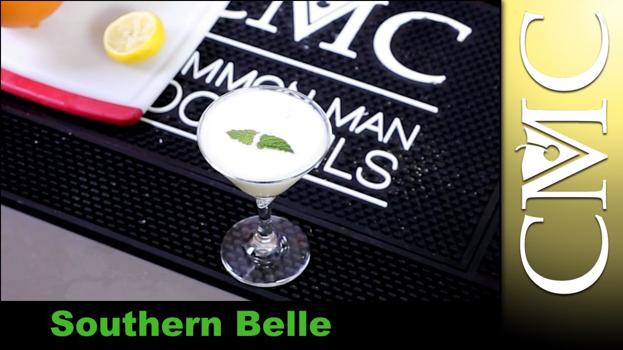 Southern Belle Cocktail with Egg White - YouTube