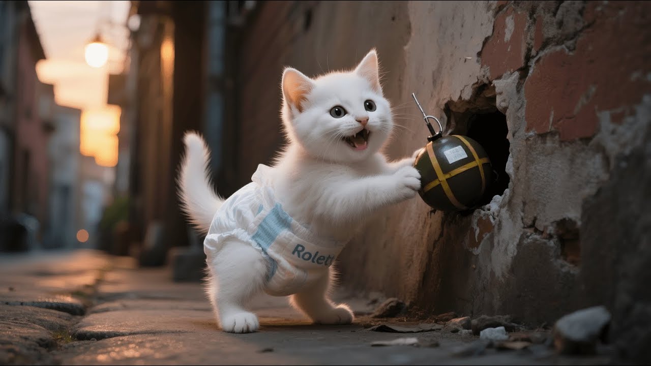 🌭🐭 From Explosions to Sausages: The Dark Secret of a Kitten 🔥#cat # ...