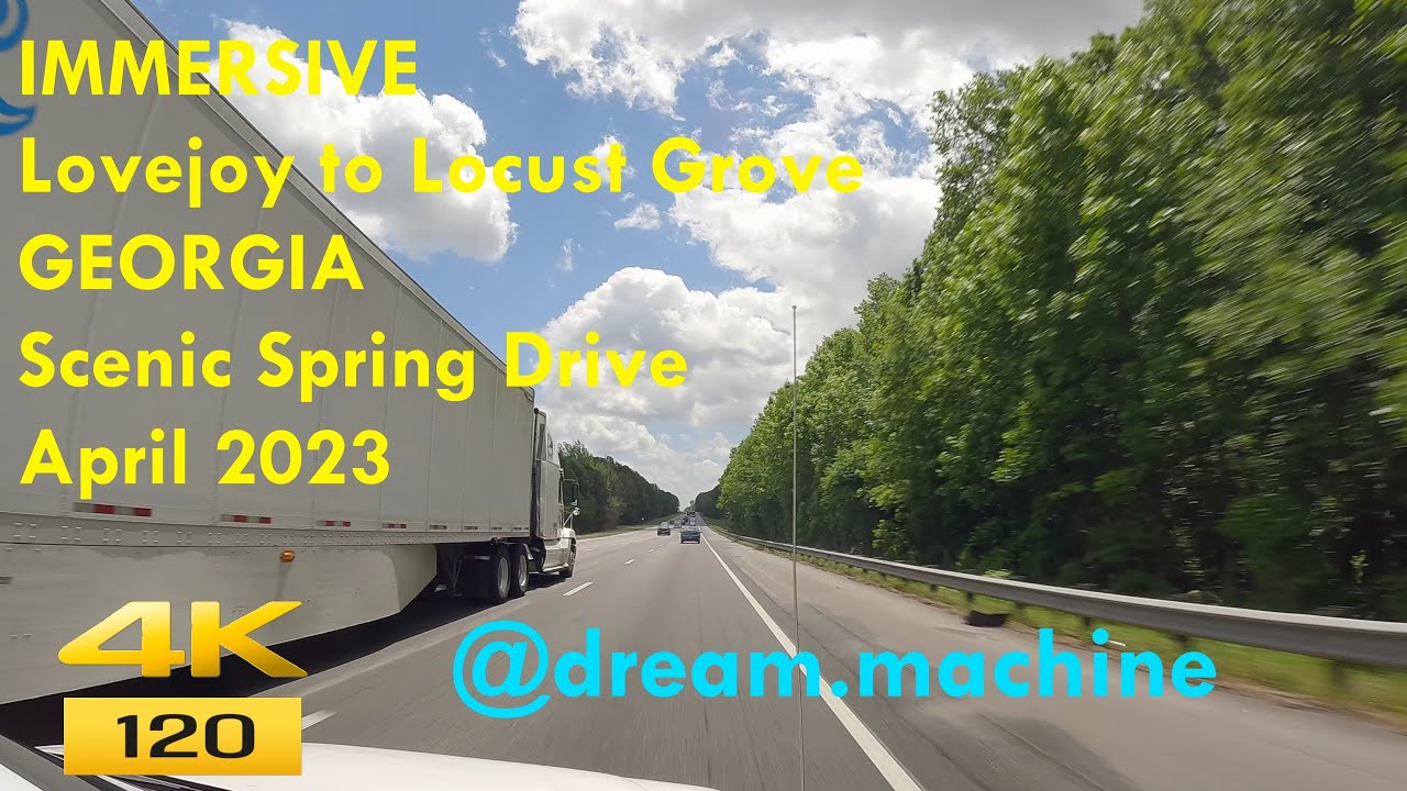 IMMERSIVE Springtime Drive |⁴ᵏ120fps/Hz |⚙️Speed To 2x | Lovejoy to ...