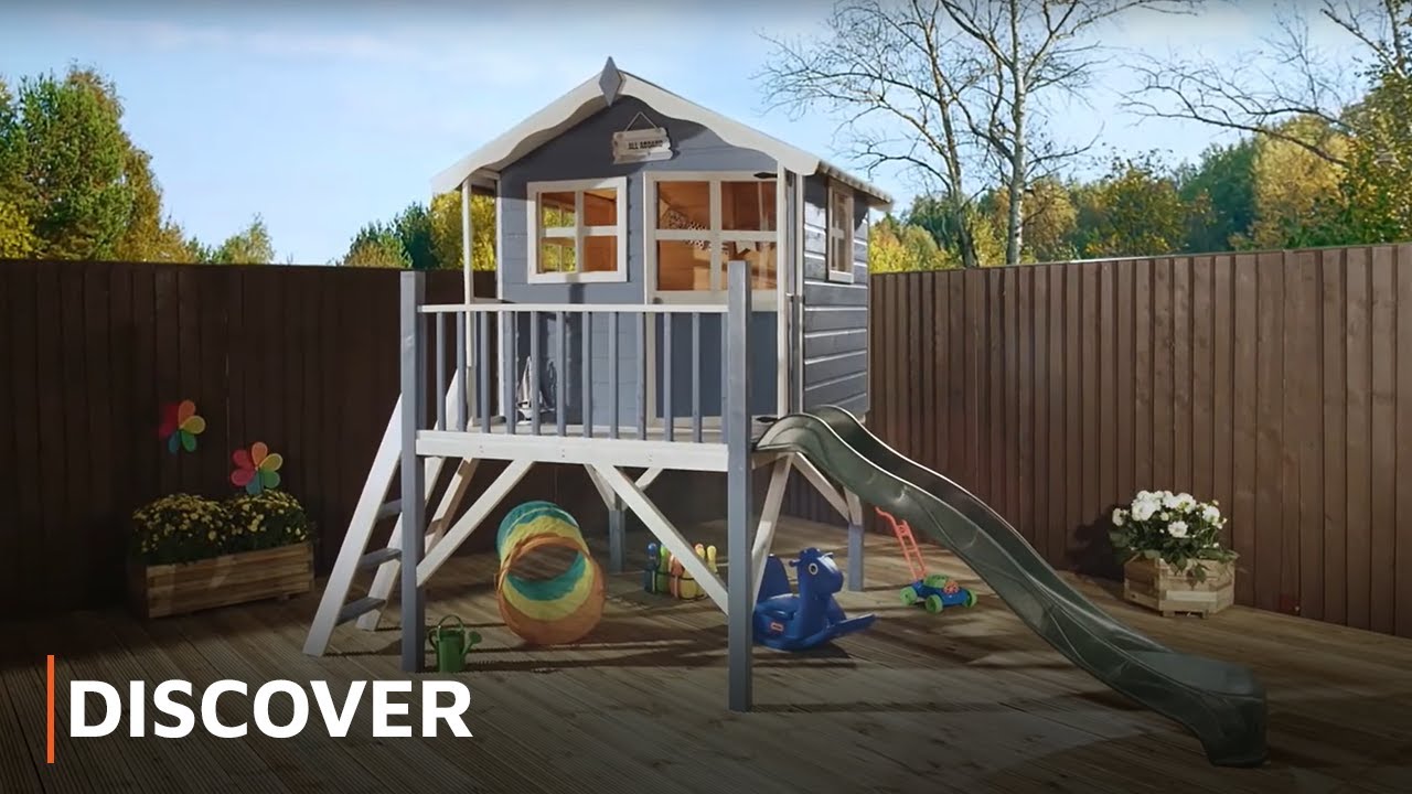 DISCOVER - Poppy Tower Wooden Playhouse Tour - YouTube