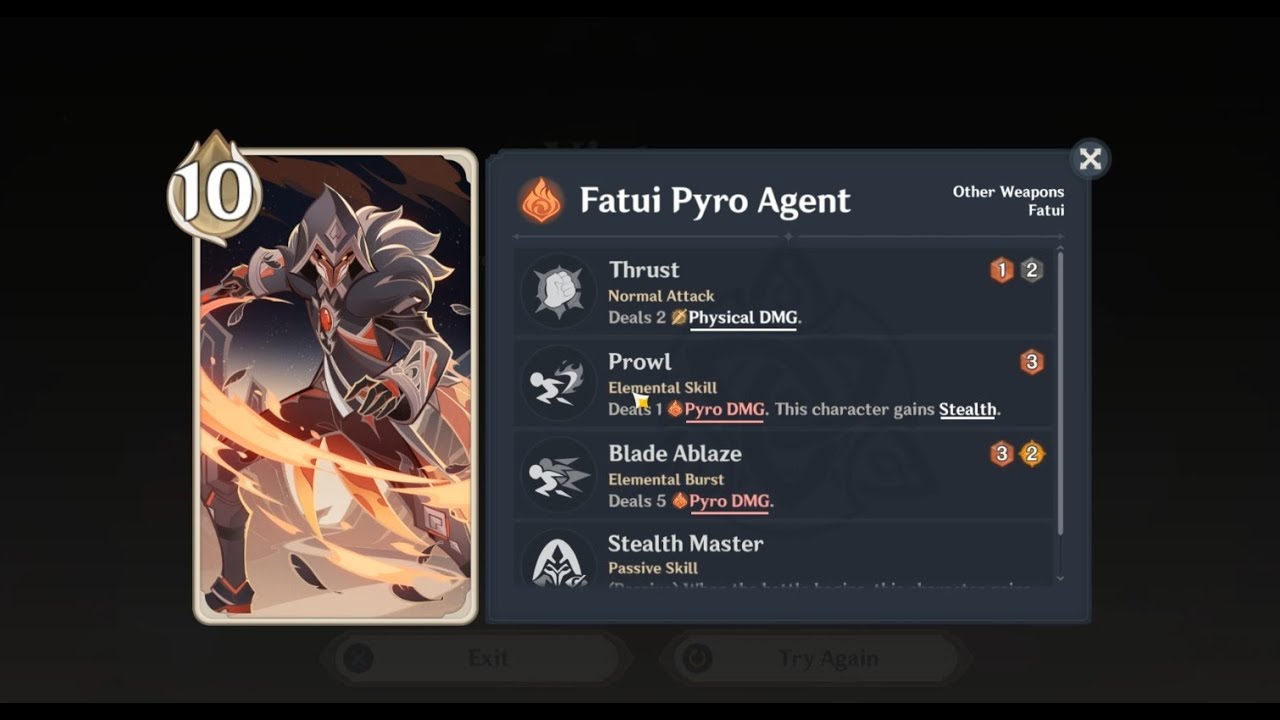 Fatui Pyro Agent TCG Challenge - Genshin Impact TCG - YouTube