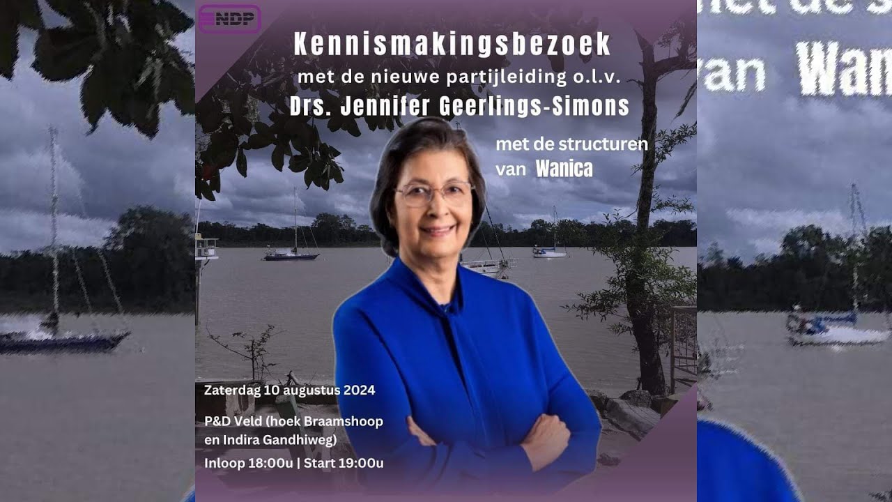Livestream Kennismakingsbezoek Drs. Jennifer Geerlings-Simons met de ...