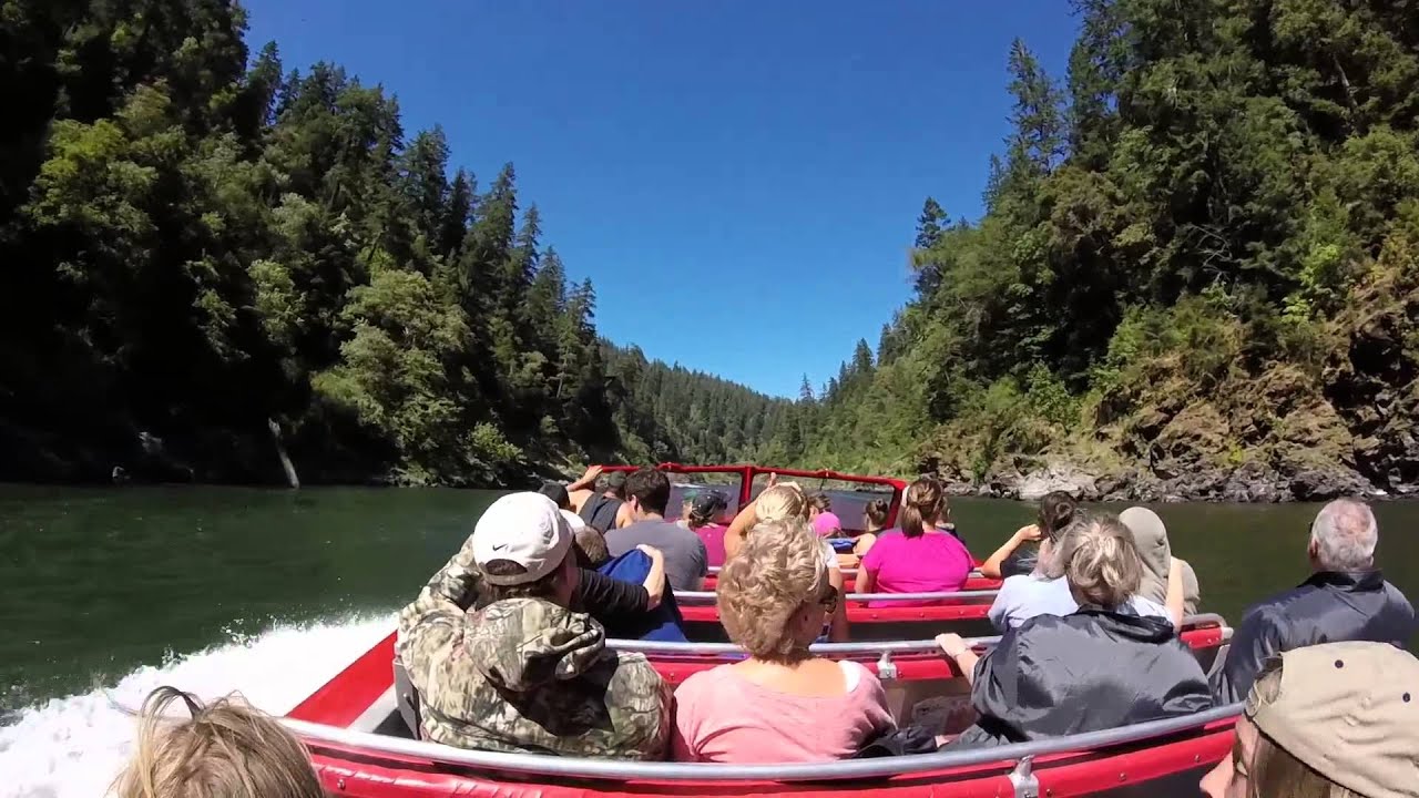 Jet boat trip on Rogue River from Gold Coast, July 2015 - YouTube