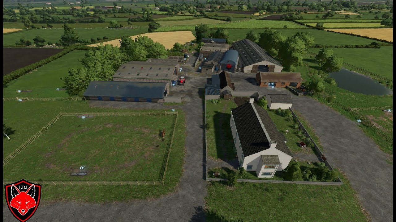 fs22 : découverte de la map Parc Rural De Court Farm - YouTube