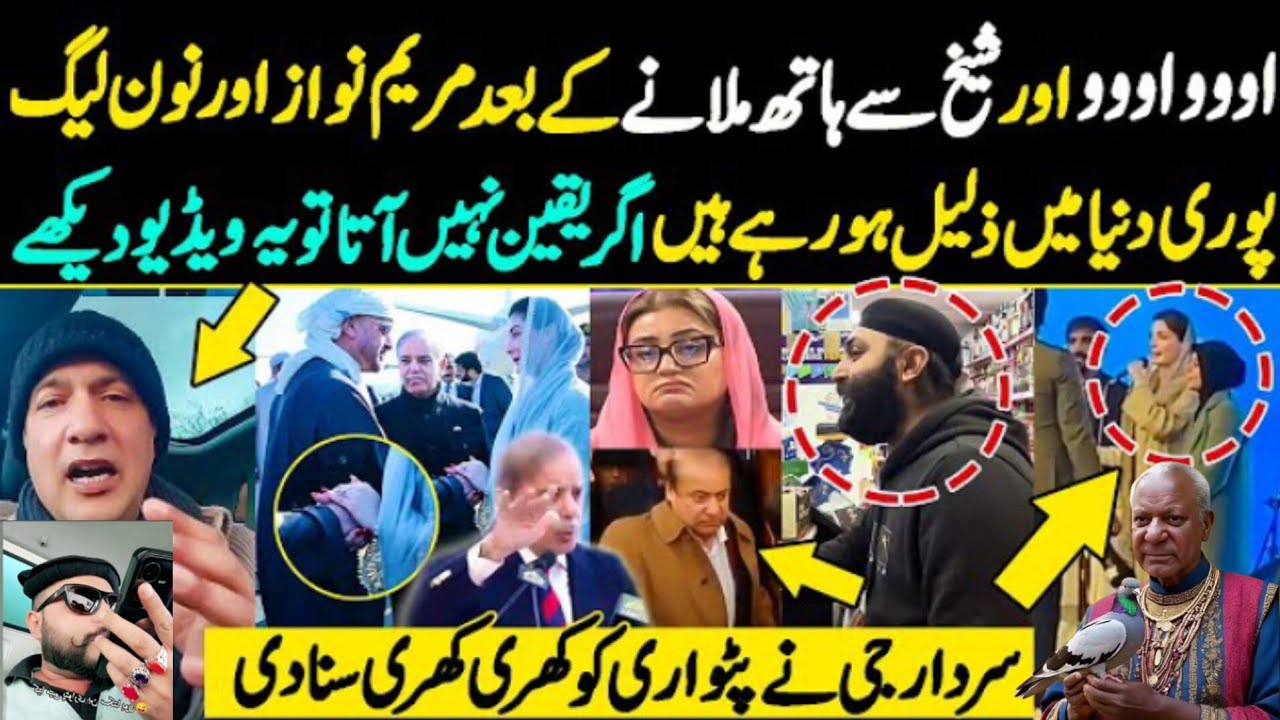 Shahbaz Sharif Oooo - Maryam Nawaz Handshake with Sheikh | Patwari Puri ...