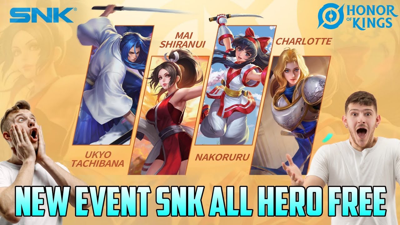 Honor of Kings South Asia | SNK All Exclusive Hero Free event Details ...