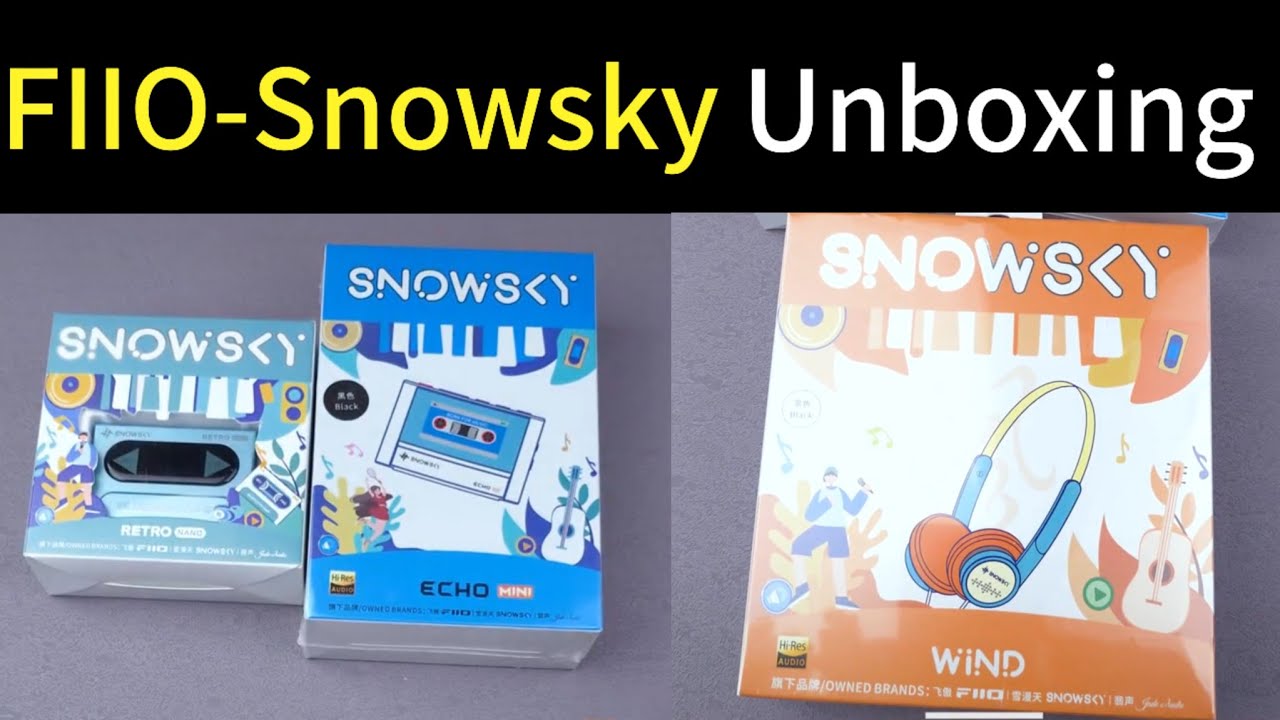 FiiO - Snowsky Echo Mini, Retro Nano, Wind Unboxing | Big 🔥 Discount Codes Available - YouTube