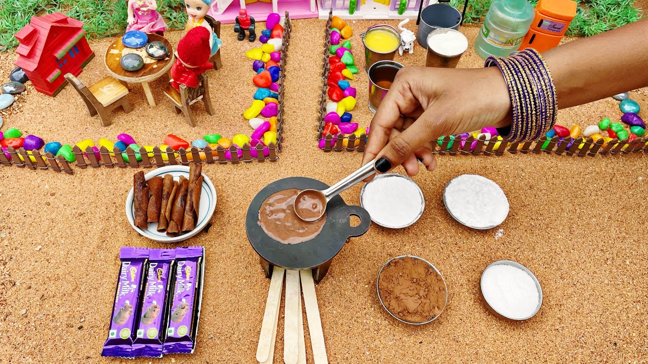 Miniature Chocolate Wafer Rolls | Crispy Chocolate Wafer Rolls Recipe ...