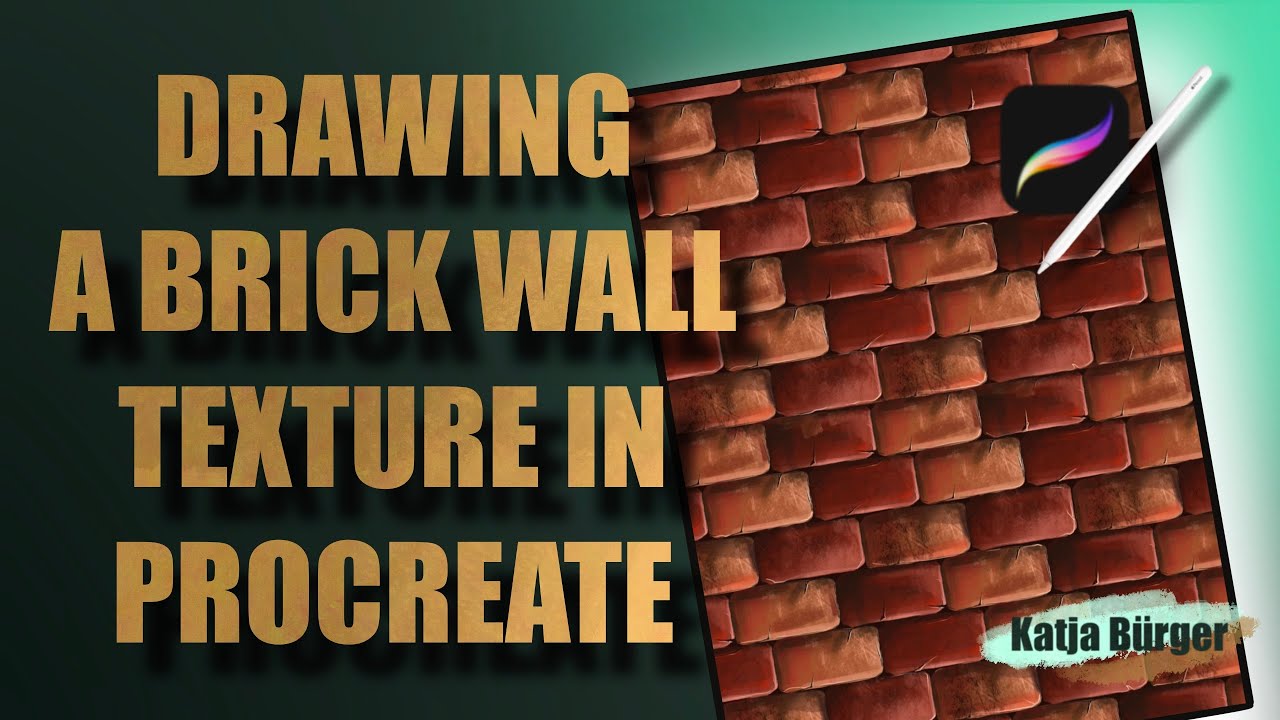 HOW TO DRAW TEXTURE in Procreate / BRICK WALL - YouTube