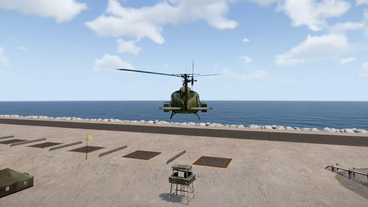 ARMA 3: UH-1 Gunship in Vietnam War. - YouTube