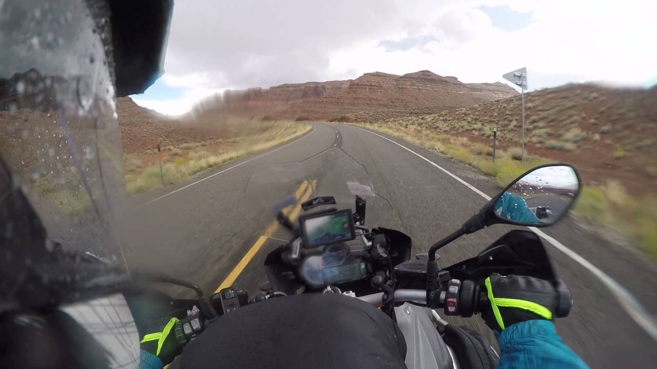 Riding in a hail storm in Glen Canyon - YouTube