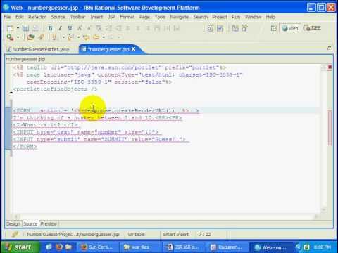 Java Portlet Development w IRAD for WebSphere Portal Server - YouTube