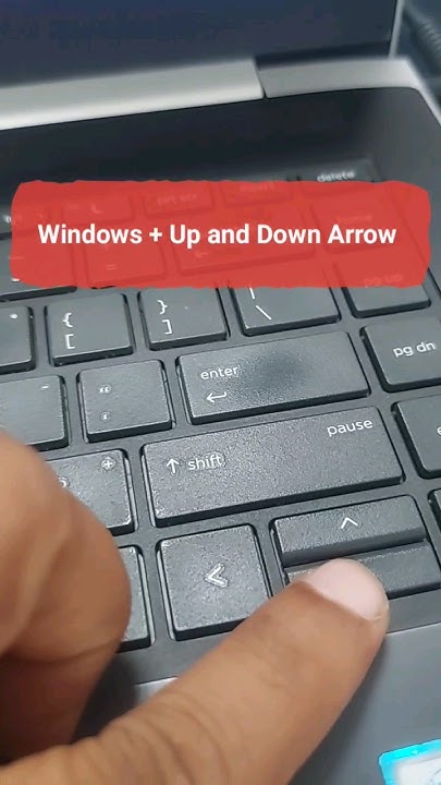 Quick Guide: Using Windows Key + Up and Down Arrows for Better ...