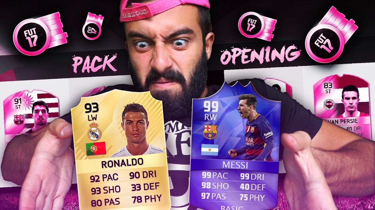 RONALDO IN A PACK?!!?!??!!?? FIFA 17 MEGA PACK OPENING - YouTube