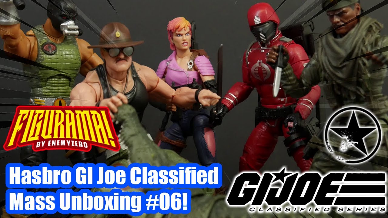 GI Joe Classified MASS UNBOXING! Slaughter, Stalker, Zarana, Croc ...