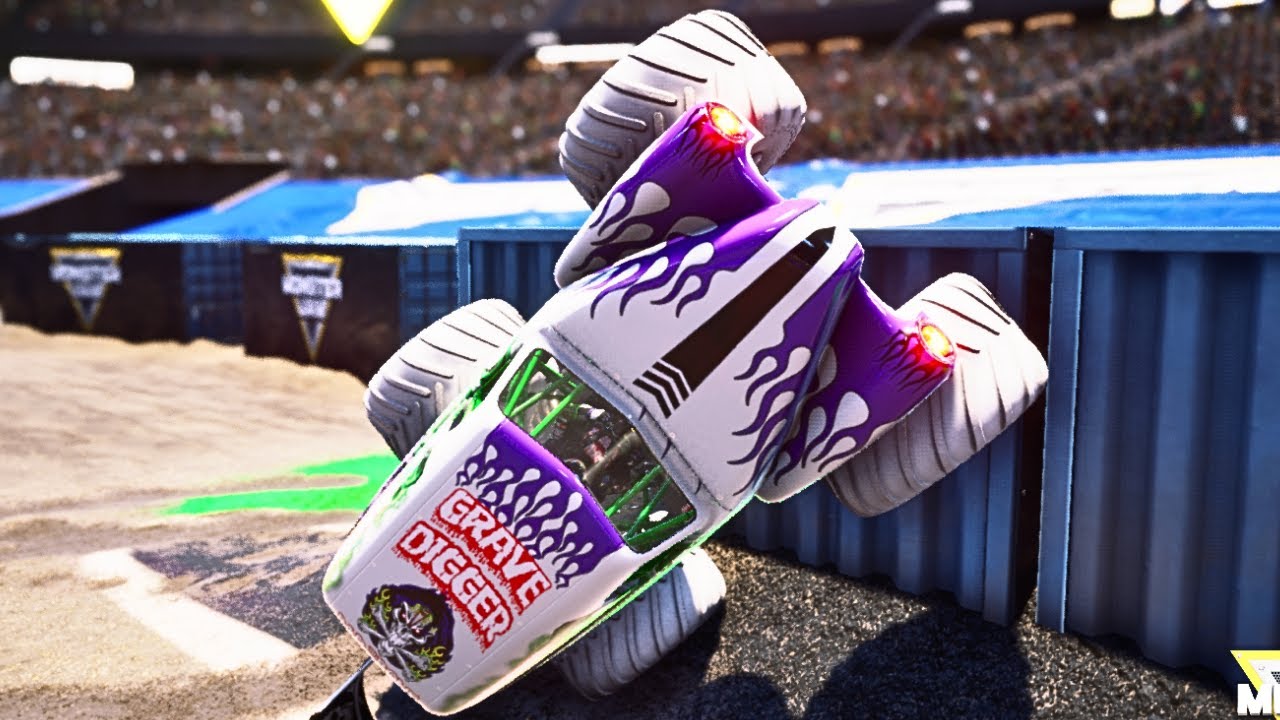 Monster Jam INSANE FREESTYLE - Crashes & Saves (Steel Titans 2) - YouTube