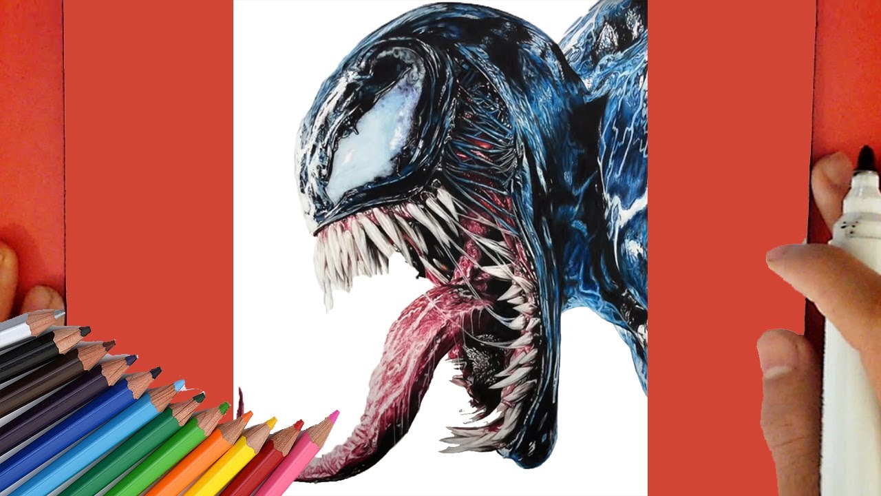 Drawing Venom (Tom Hardy) - Timelapse | Draw CC - YouTube