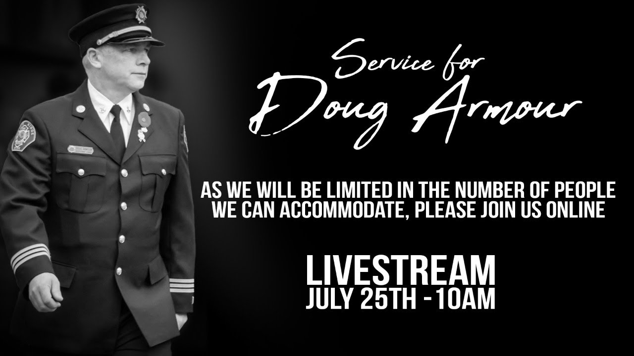Service for Assistant Chief Doug Armour - Maple Ridge Fire - YouTube