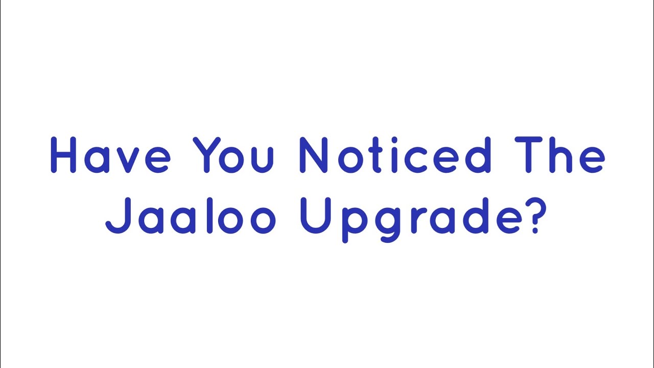 Have You Noticed The Jaaloo Upgrade? @JackLookman- Demonstration 050A # ...