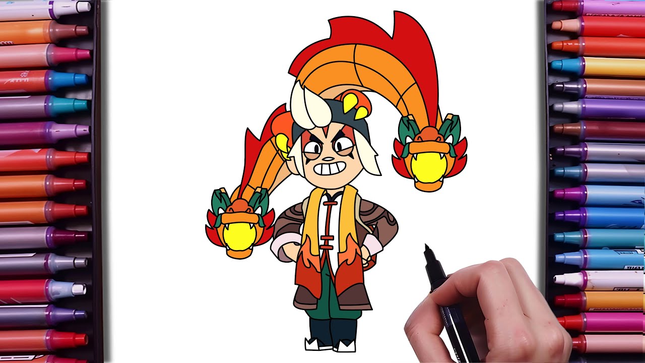 How to Draw MOON GUARDIAN CHESTER From Brawl Stars | NEW MOON GUARDIAN ...