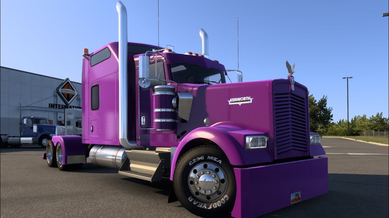 American Truck simulator / Purple Kenworth W900 Hauling / Let's Play ...