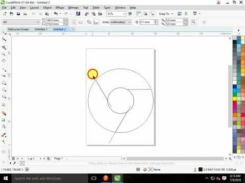 How to make Google Chrome Logo in Coreldraw - YouTube