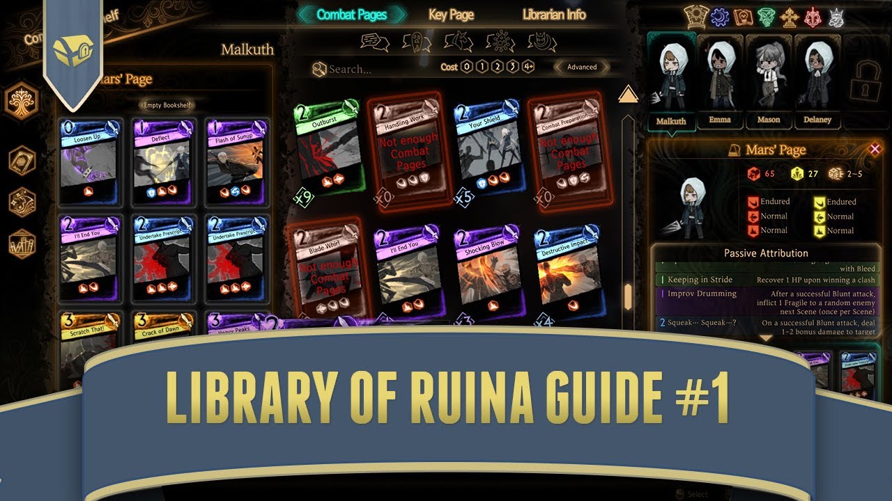 Library of Ruina New Player's Guide Part 1 | What are Pages? - YouTube