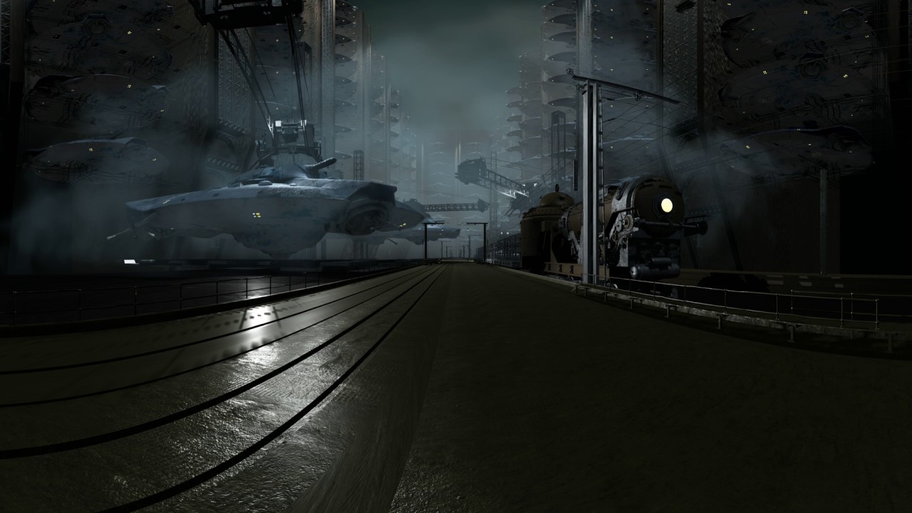 Iron Sky Hangar Scene VR Sequence 360 - YouTube
