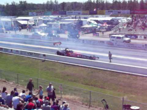 2010 Rocky Mountain Nationals Day 3 - Top Fuel Round 1 (Jason Duchene ...
